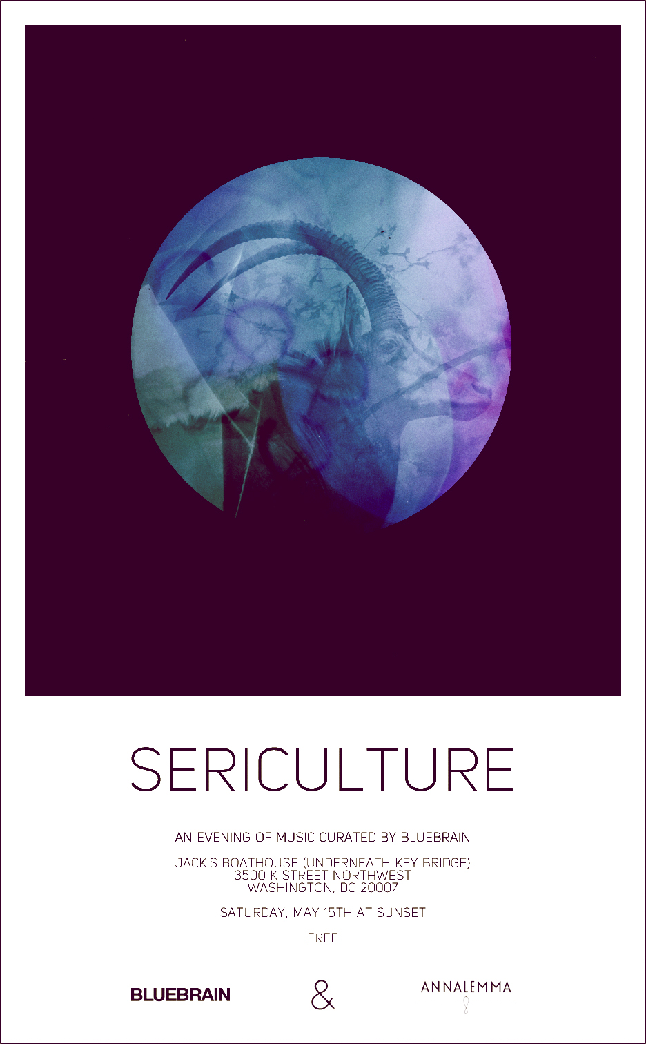 Bluebrain Sericulture Poster - Charles Bergquist