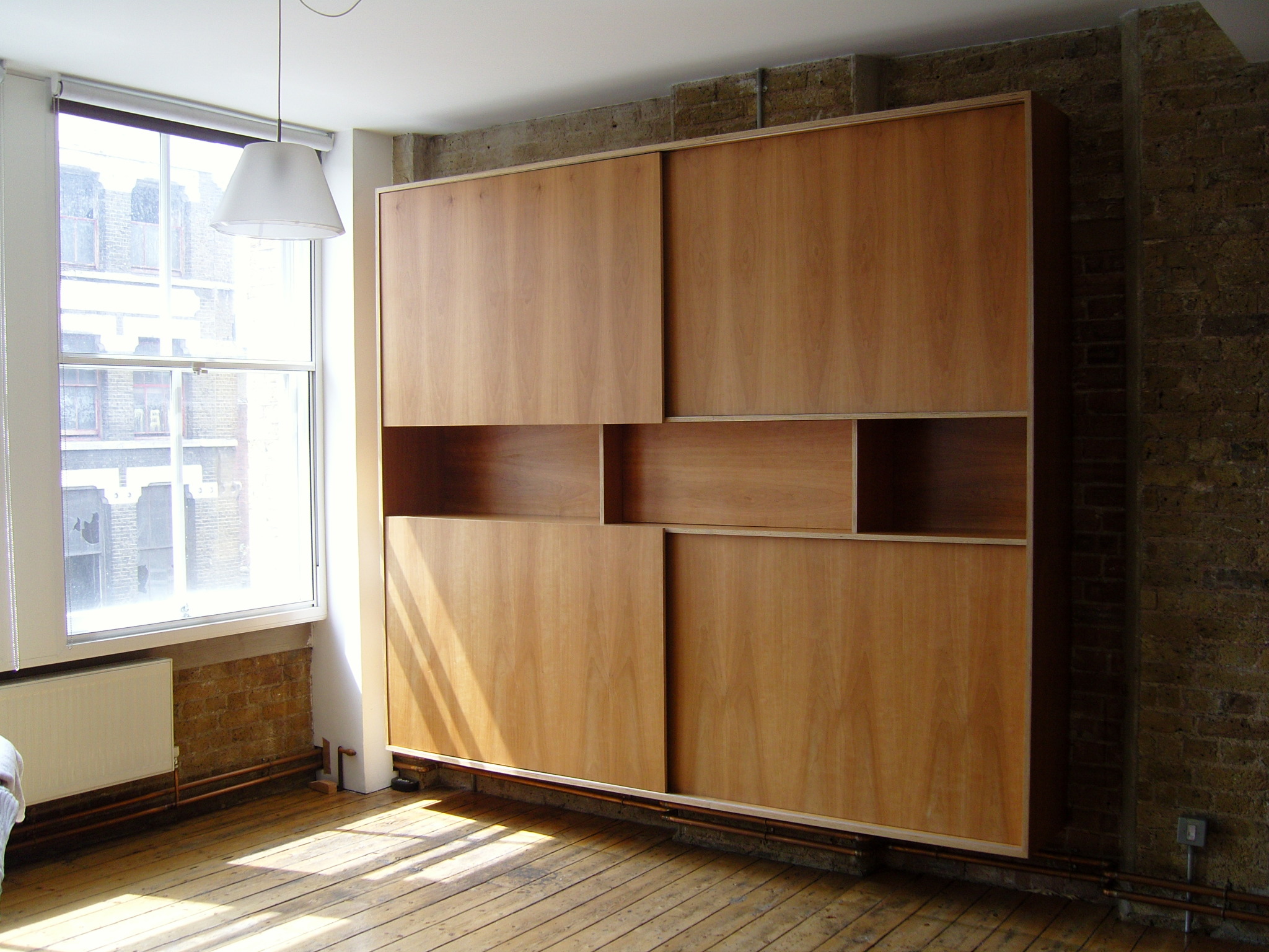 Bookcase with sliding doors - StonerMakes