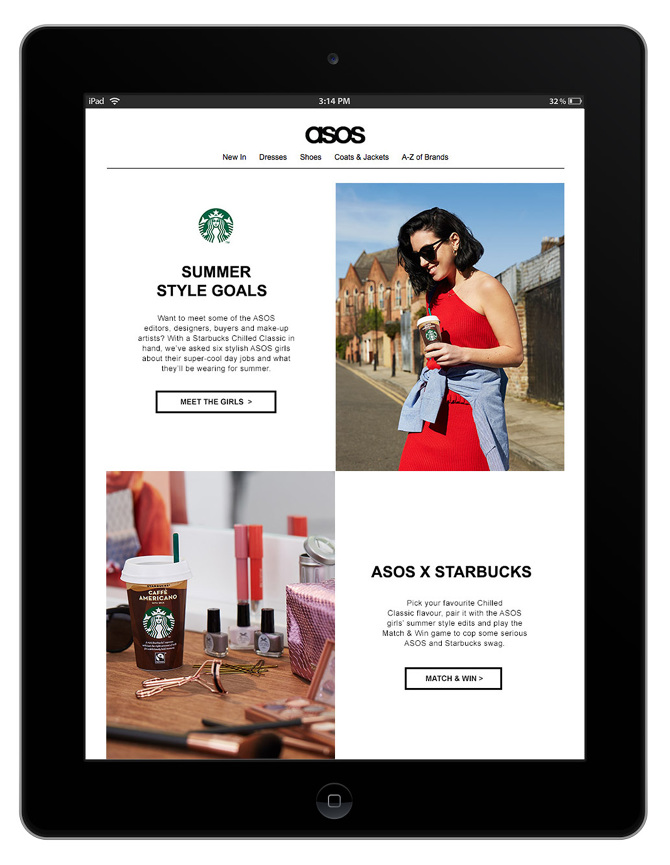 ASOS x Starbucks Social & Ads - Studiopixie