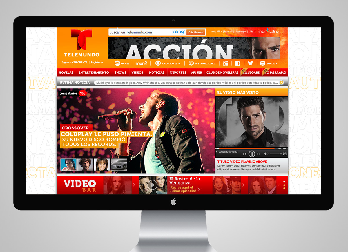 Telemundo Digital Rebranding - David Garcia | Design