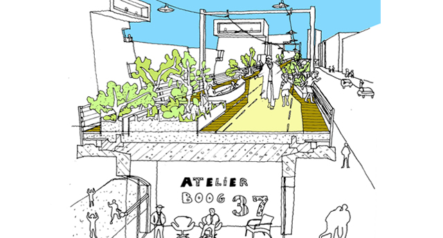 Hofpleinlijn Highline Masterplan - Cliff Lesmeister | Architecture ...