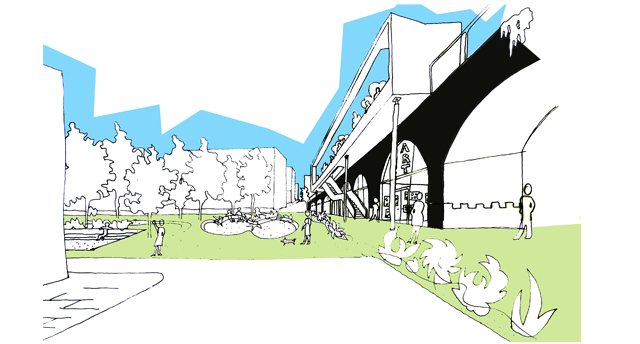 Hofpleinlijn Highline Masterplan - Cliff Lesmeister | Architecture ...