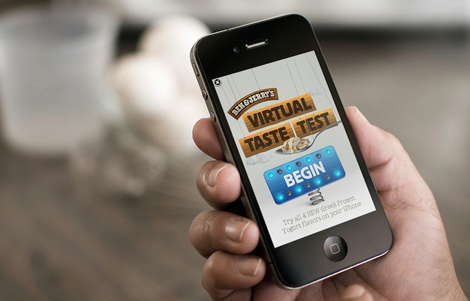 ben&jerry's virtual taste test - work of andrew allen