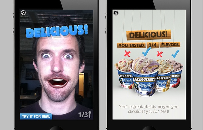 ben&jerry's virtual taste test - work of andrew allen