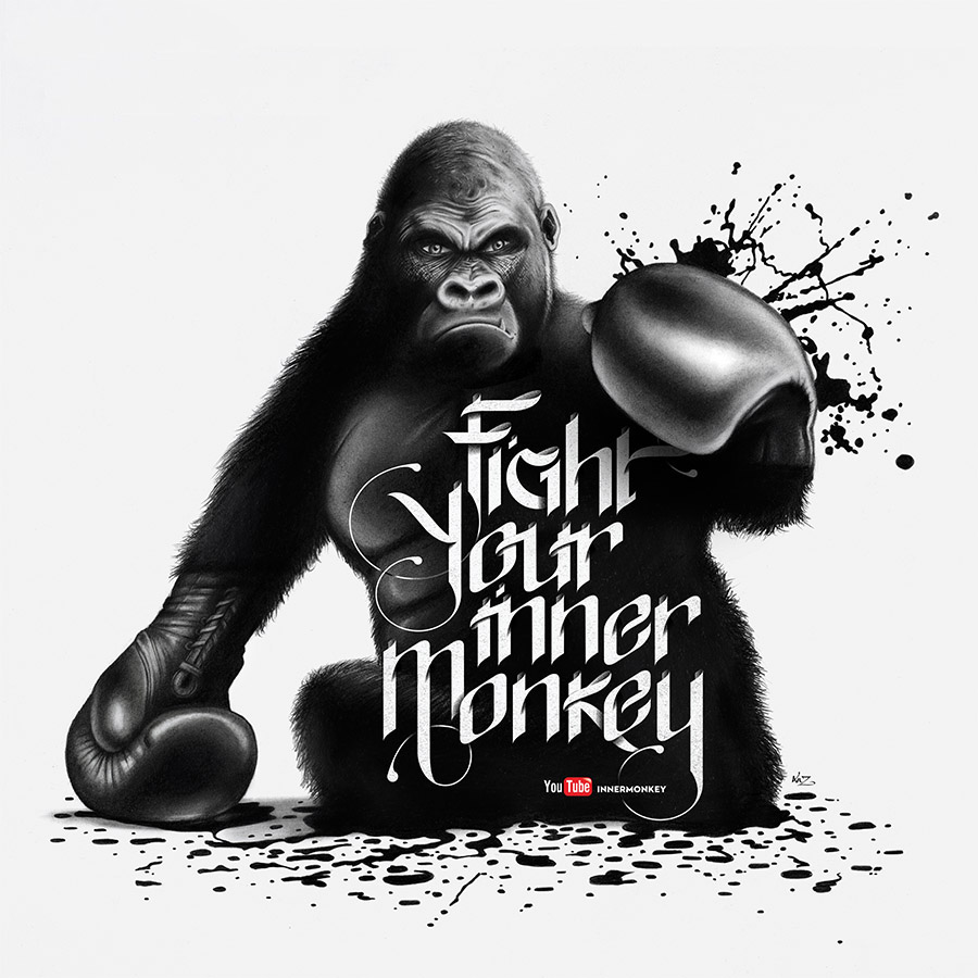 MONKEYS - www.luizrisi/art.com