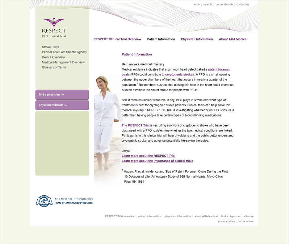 Respect Trial website - Thea Buri Design