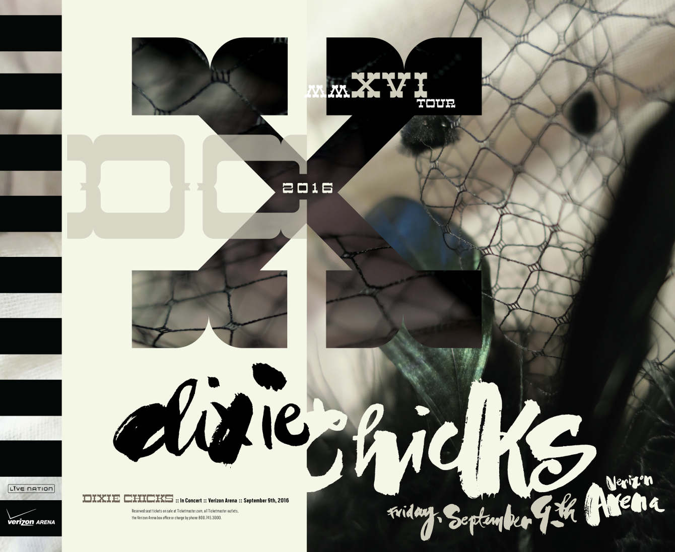 Dixie Chicks Concert Poster - J Burwell Mixon Design