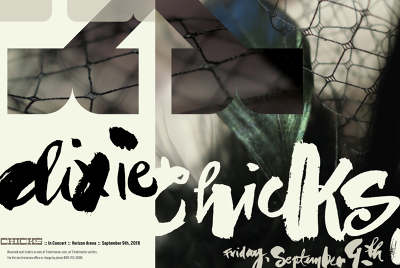 Dixie Chicks Concert Poster - J Burwell Mixon Design