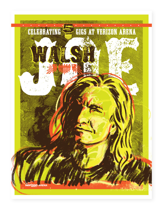 Joe Walsh Poster - J Burwell Mixon Design