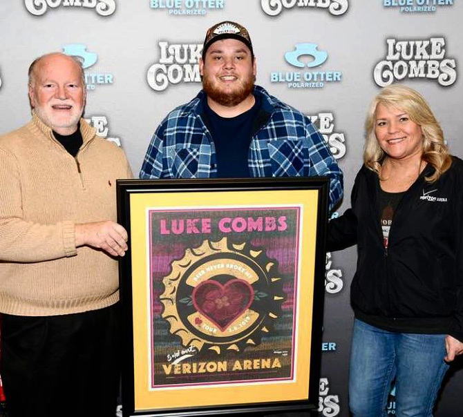 Luke Combs Concert Poster - J Burwell Mixon Design
