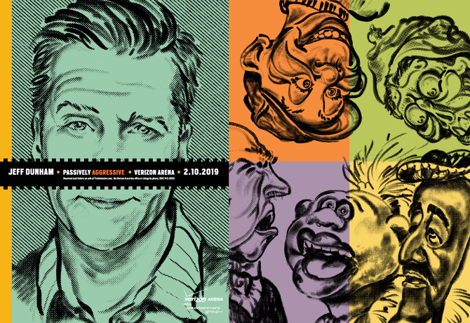 Jeff Dunham Poster - J Burwell Mixon Design