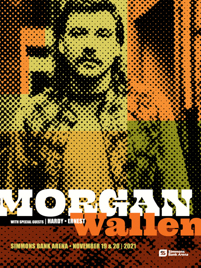 Morgan Wallen Poster | 2021 - J Burwell Mixon Design