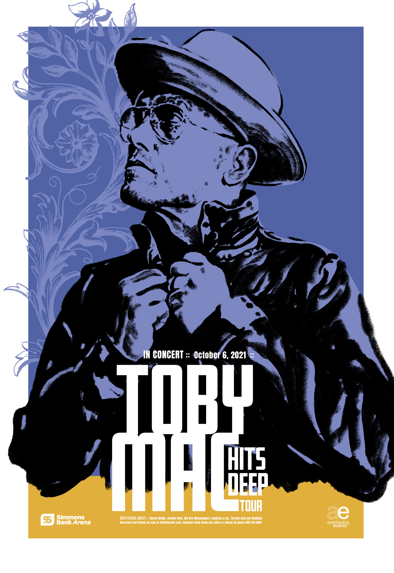 TobyMAC Poster | 2021 - J Burwell Mixon Design