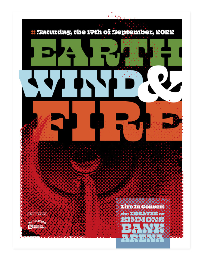 Earth, Wind & Fire Poster | 2022 - J Burwell Mixon Design
