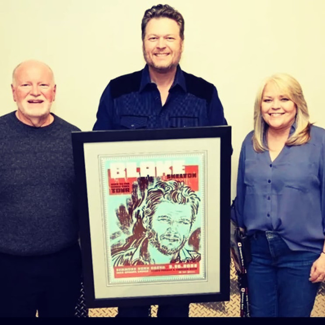 Blake Shelton Poster | 2023 - J Burwell Mixon Design