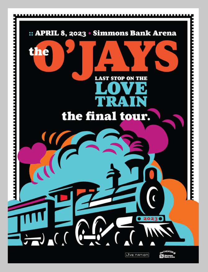 The O'Jays Poster | 2023 - J Burwell Mixon Design