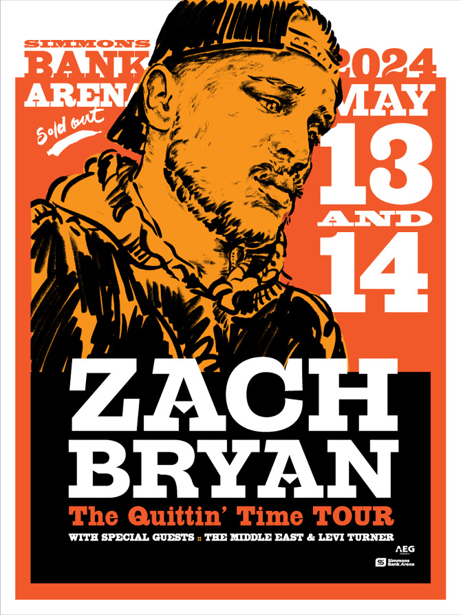 Zach Bryan | 2024 - J Burwell Mixon Design