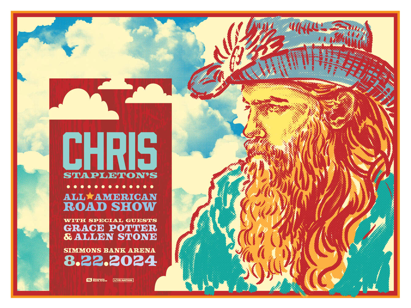 Chris Stapleton Poster | 2024 - J Burwell Mixon Design