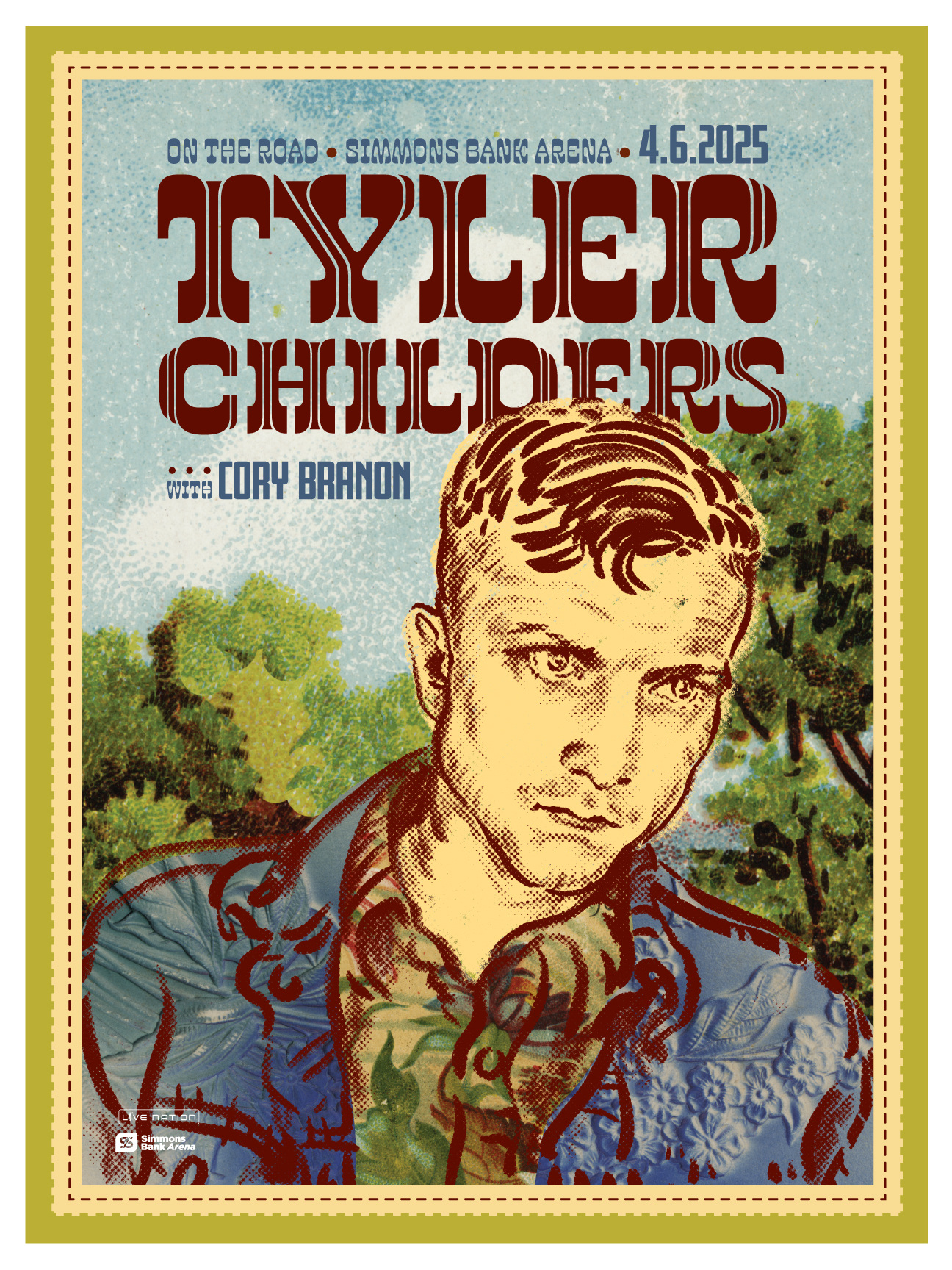 Tyler Childers Poster | 2025 - J Burwell Mixon Design