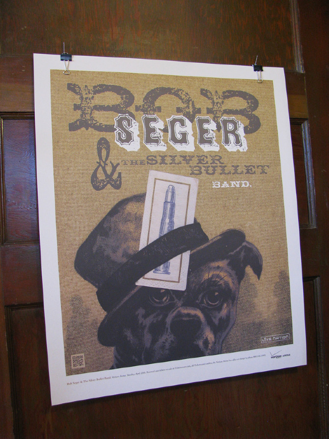 Bob Seger Concert Poster - J Burwell Mixon Design