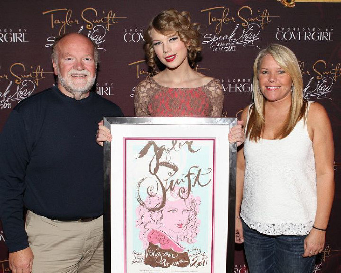 Taylor Swift Concert Poster - J Burwell Mixon Design