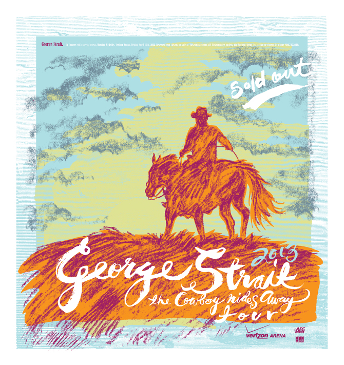 George Strait Poster | 2013 - J Burwell Mixon Design