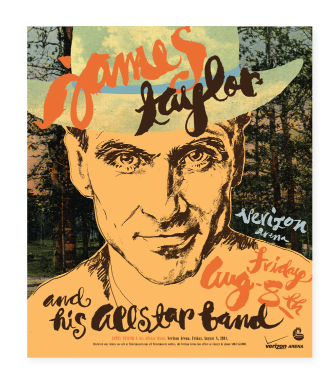 James Taylor Poster | 2014 - J Burwell Mixon Design