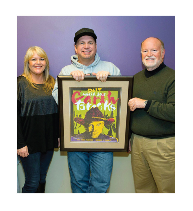 Garth Brooks Concert Poster - J Burwell Mixon Design