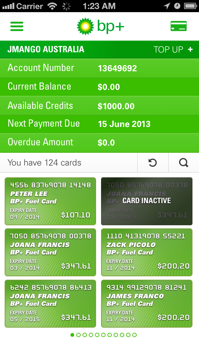 BP+ Fuel Card - Huey Le