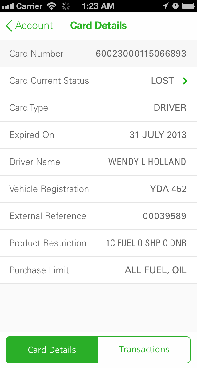BP+ Fuel Card - Huey Le