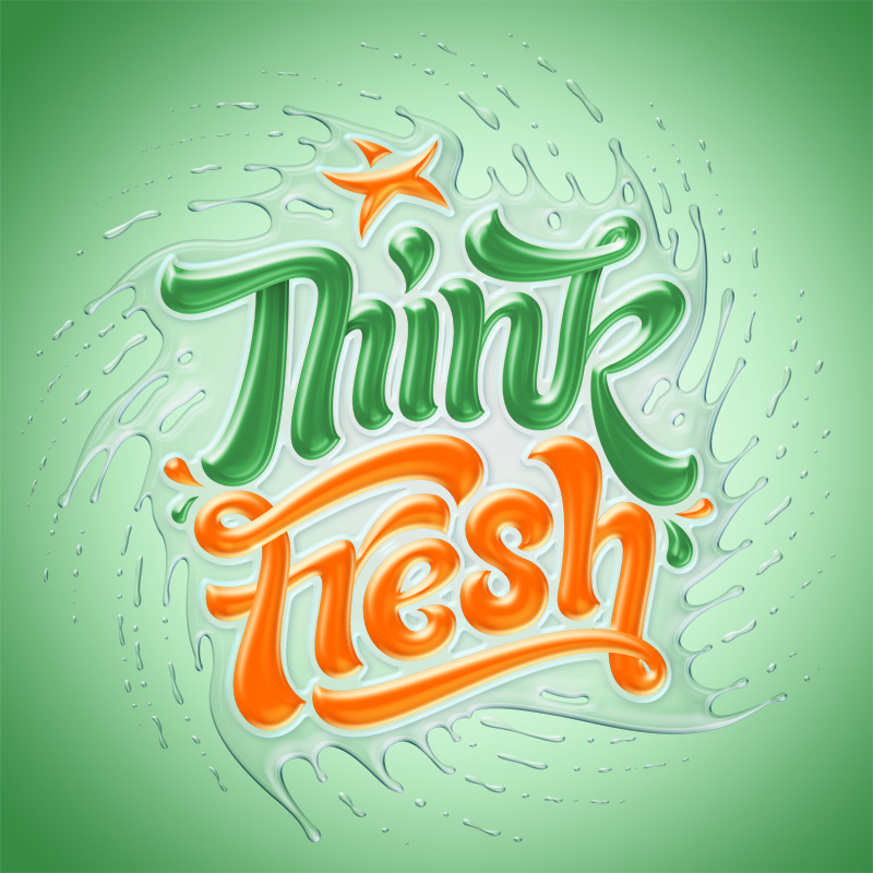 Caltex – Think Fresh - Luke Lucas – Typographer | Graphic Designer ...