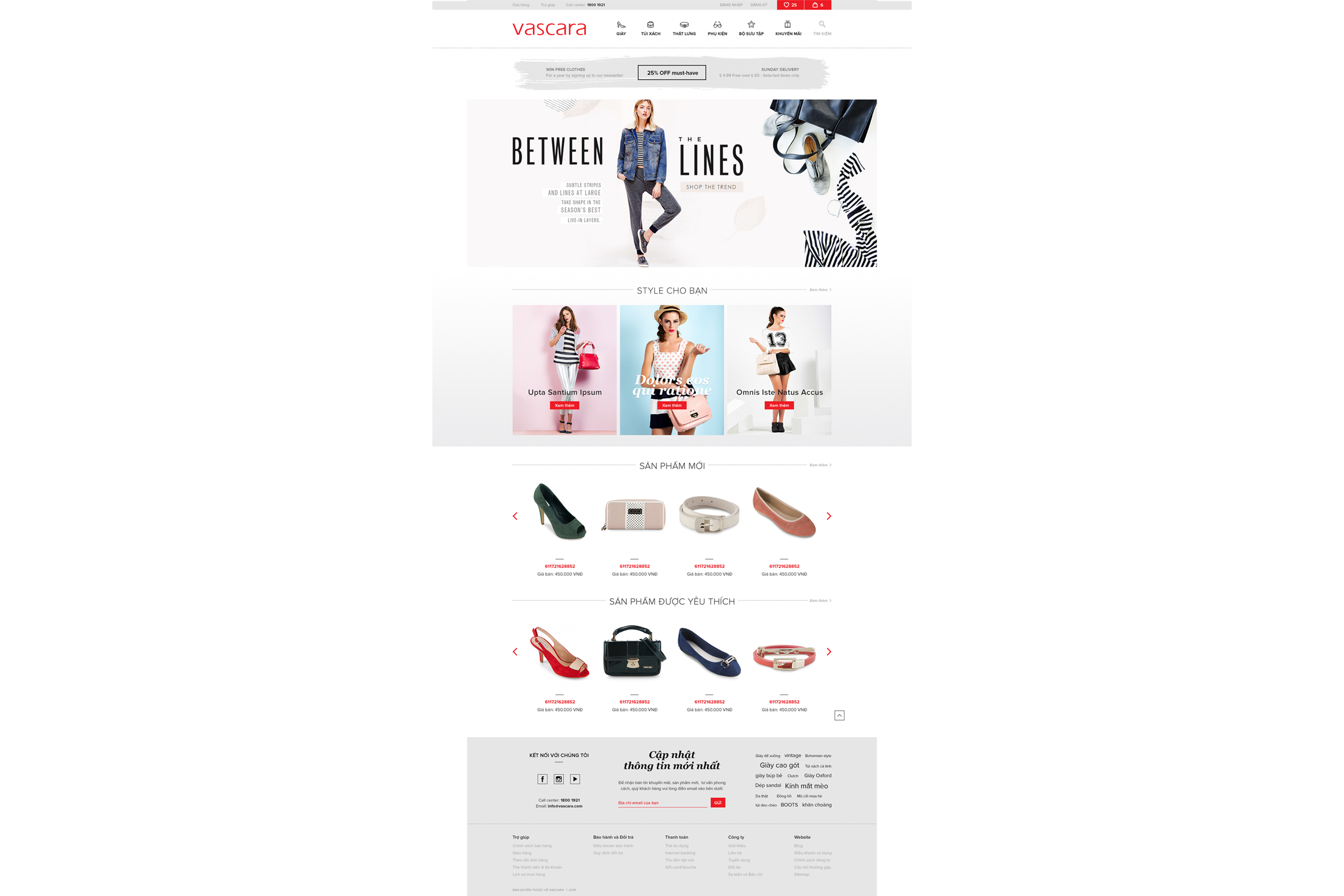 Vascara Website - hoathi design co.