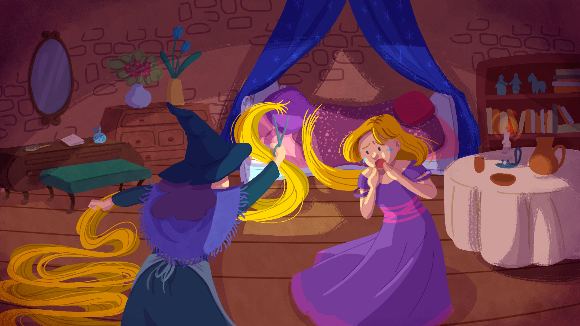 Rapunzel - Kid's Tales - Núria Aymà Illustrator