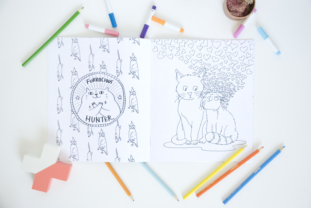A Cat's World Colouring Book - Jenny Chan