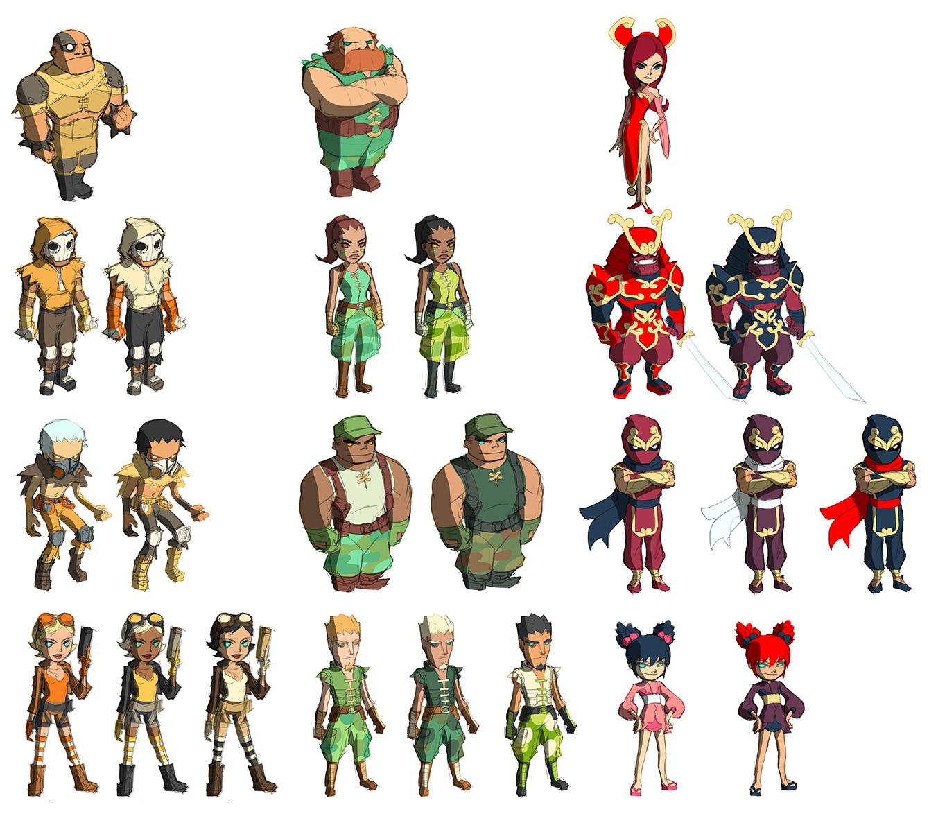 Tank Nation Characters - Art & Product Design Direction by Tavish