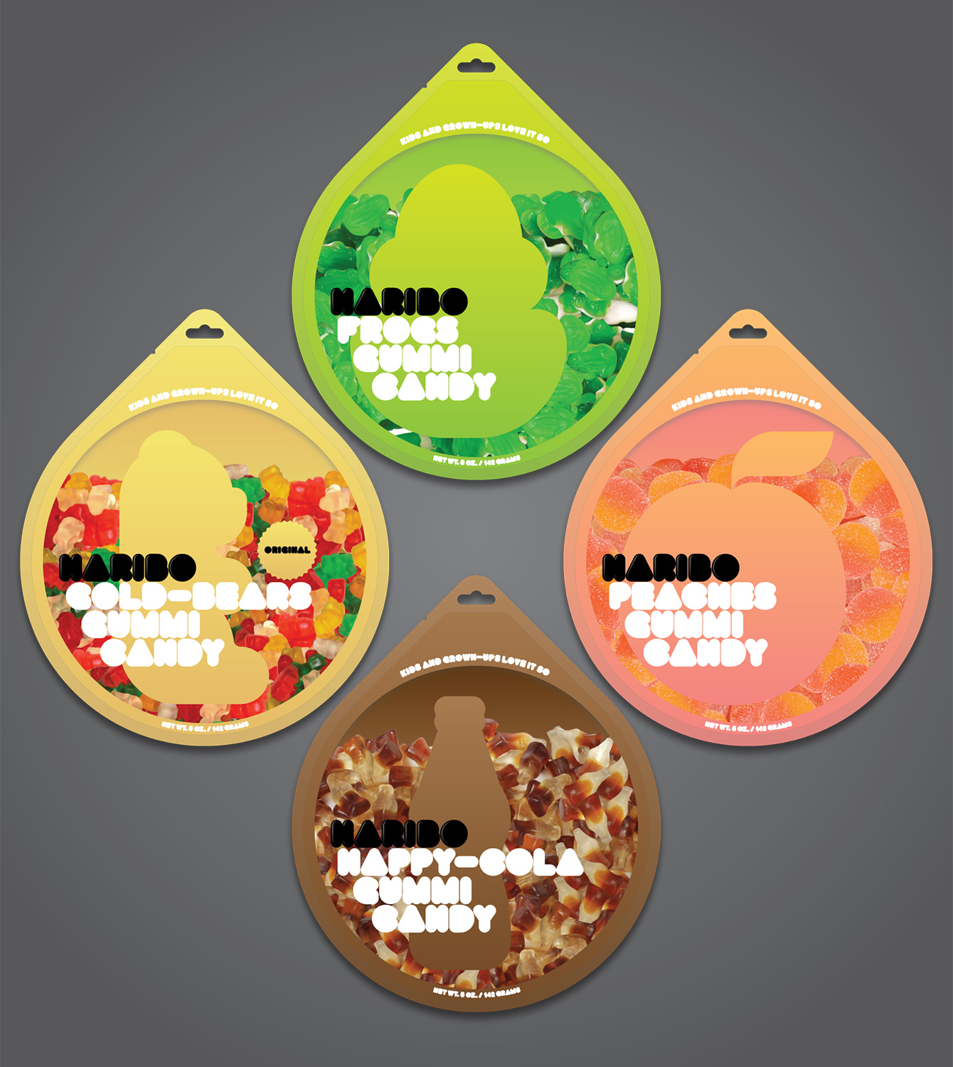 Haribo Packaging - Art & Product Design Direction by Tavish