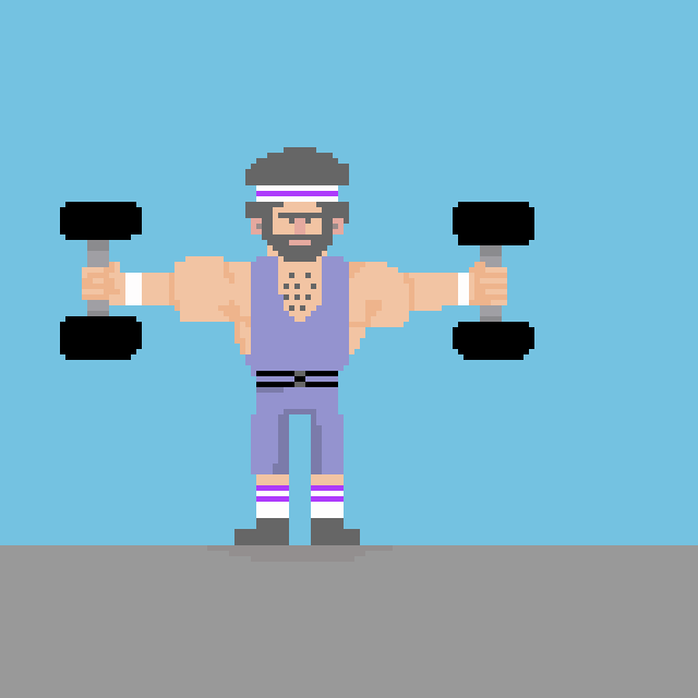 Dumbbell Pixel Art