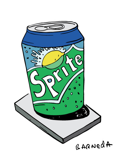 Sprite Can Drawing