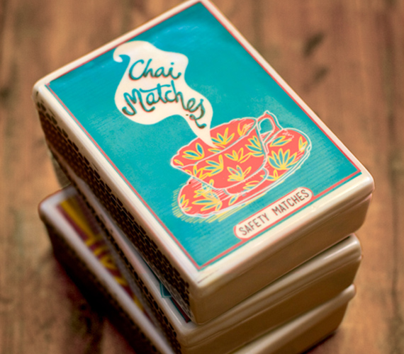 Ceramics Matchboxes - JustNoey - Illustrations, Ceramics, Homeware ...