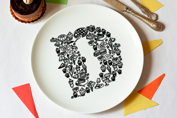 Alphabet Plates - JustNoey - Illustrations, Ceramics, Homeware Design ...