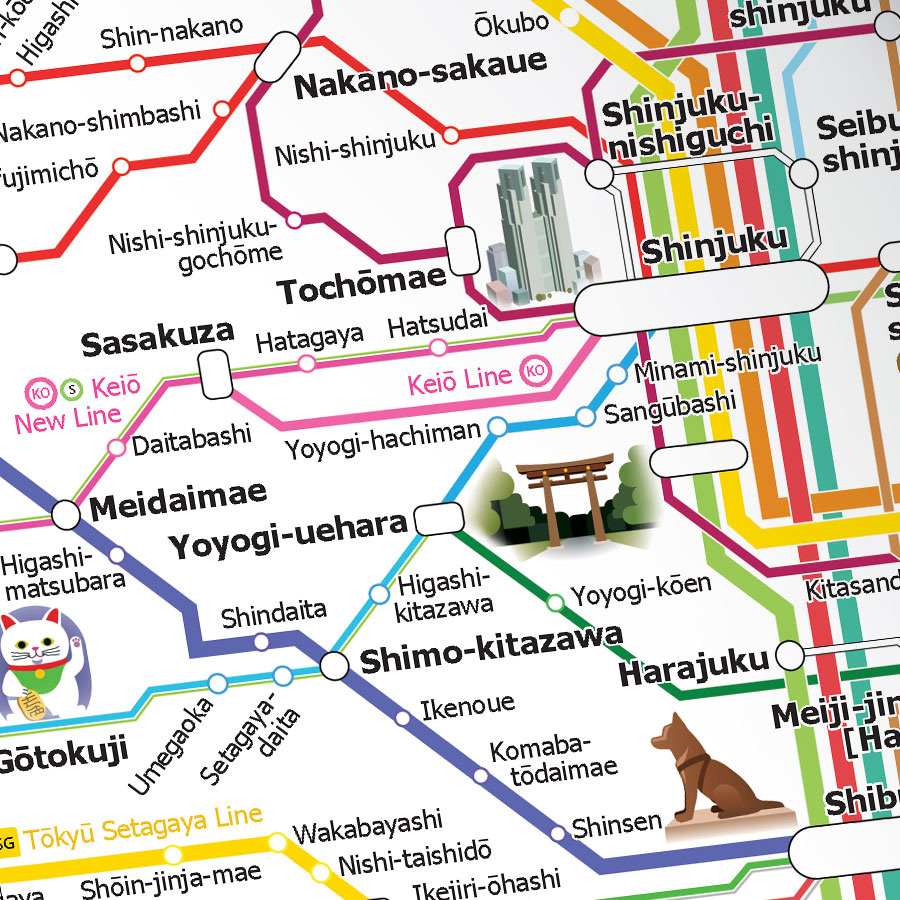 Tokyo railway map - olivierblanchin.com
