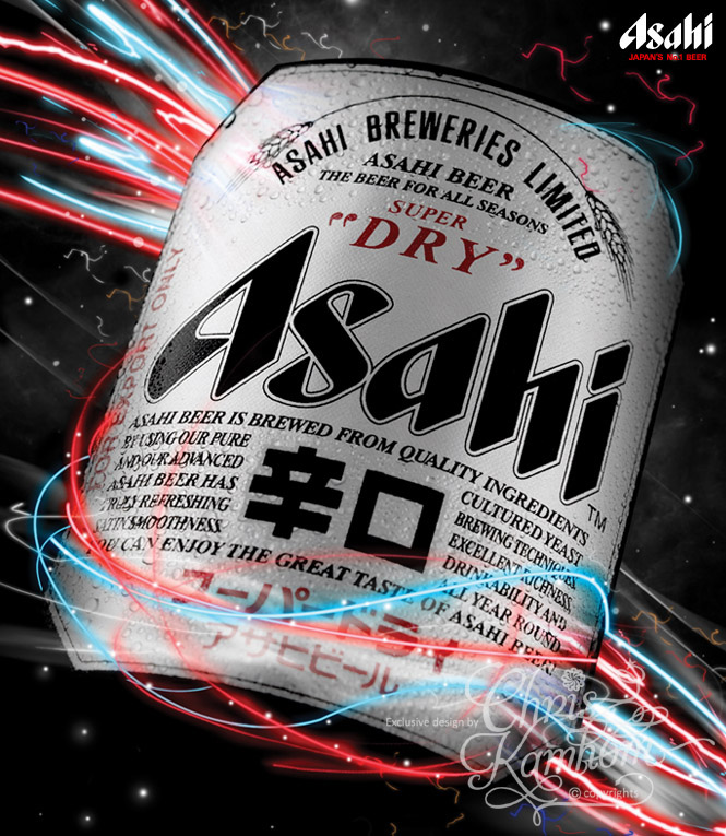 Asahi Beer - Chris_kamhoms, I am Thai Graphic Designer.