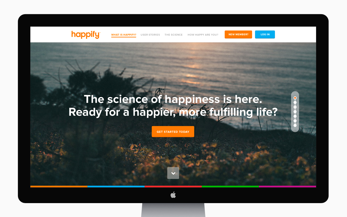 Happify Brand Refresh - Kyle White | Art Director Based in New York City