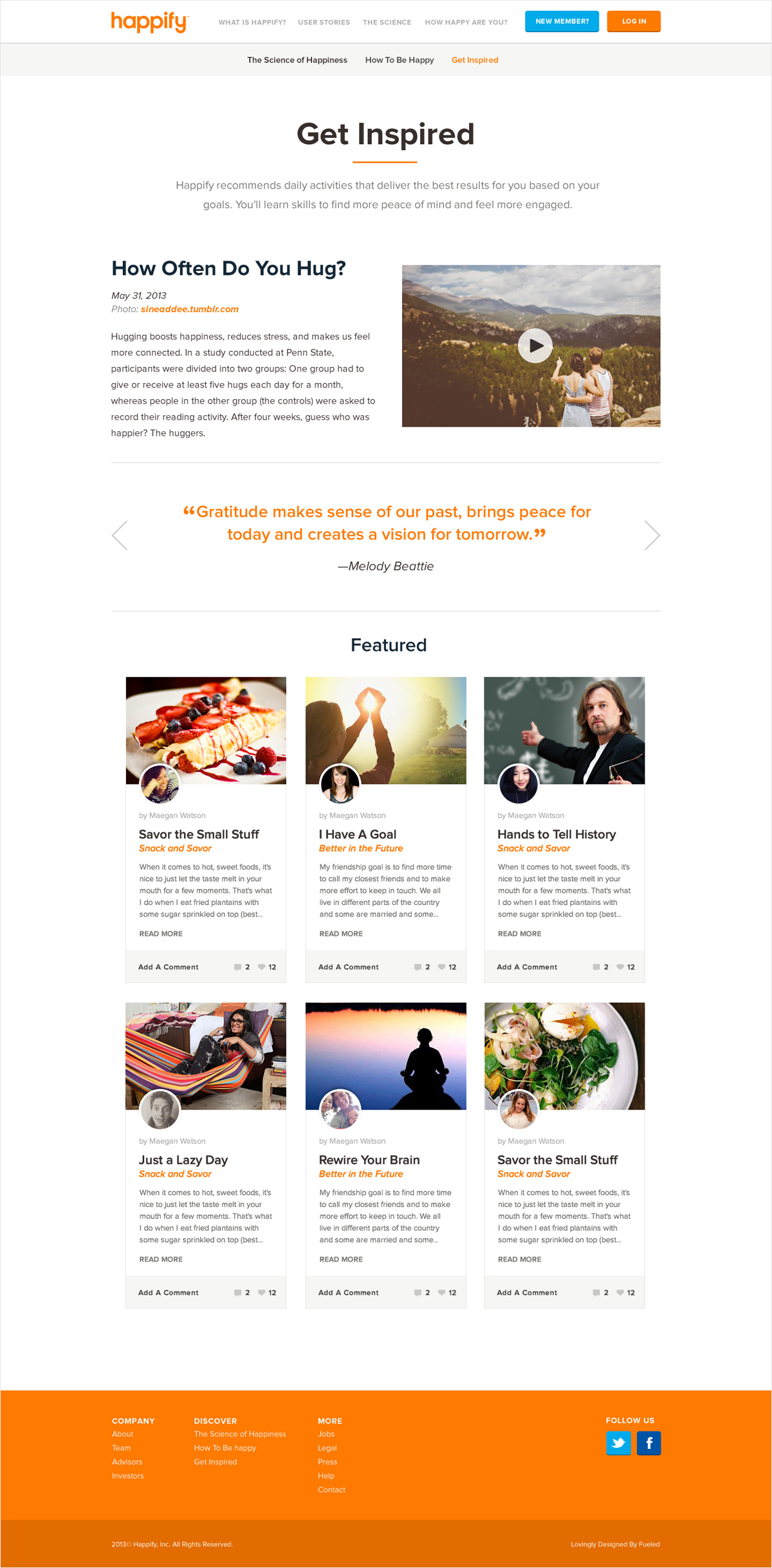 Happify Brand Refresh - Kyle White | Art Director Based in New York City