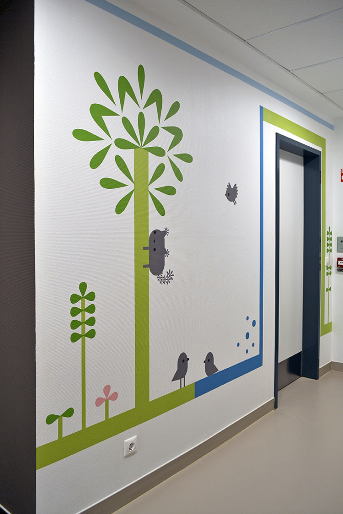 Wall design for Early Intervention Centre - picidia