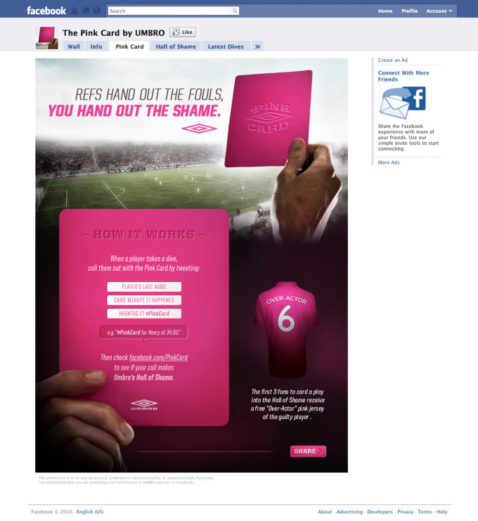 Umbro Pink Card - Happy & Grim