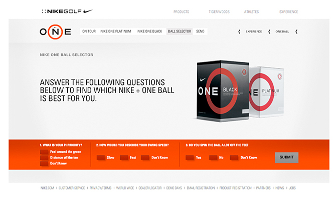 Nike Golf One Ball - Moosesyrup