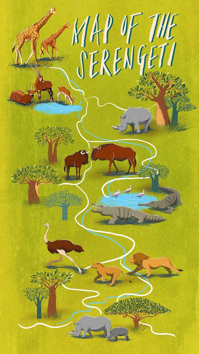 Map of the Serengeti - kuanth