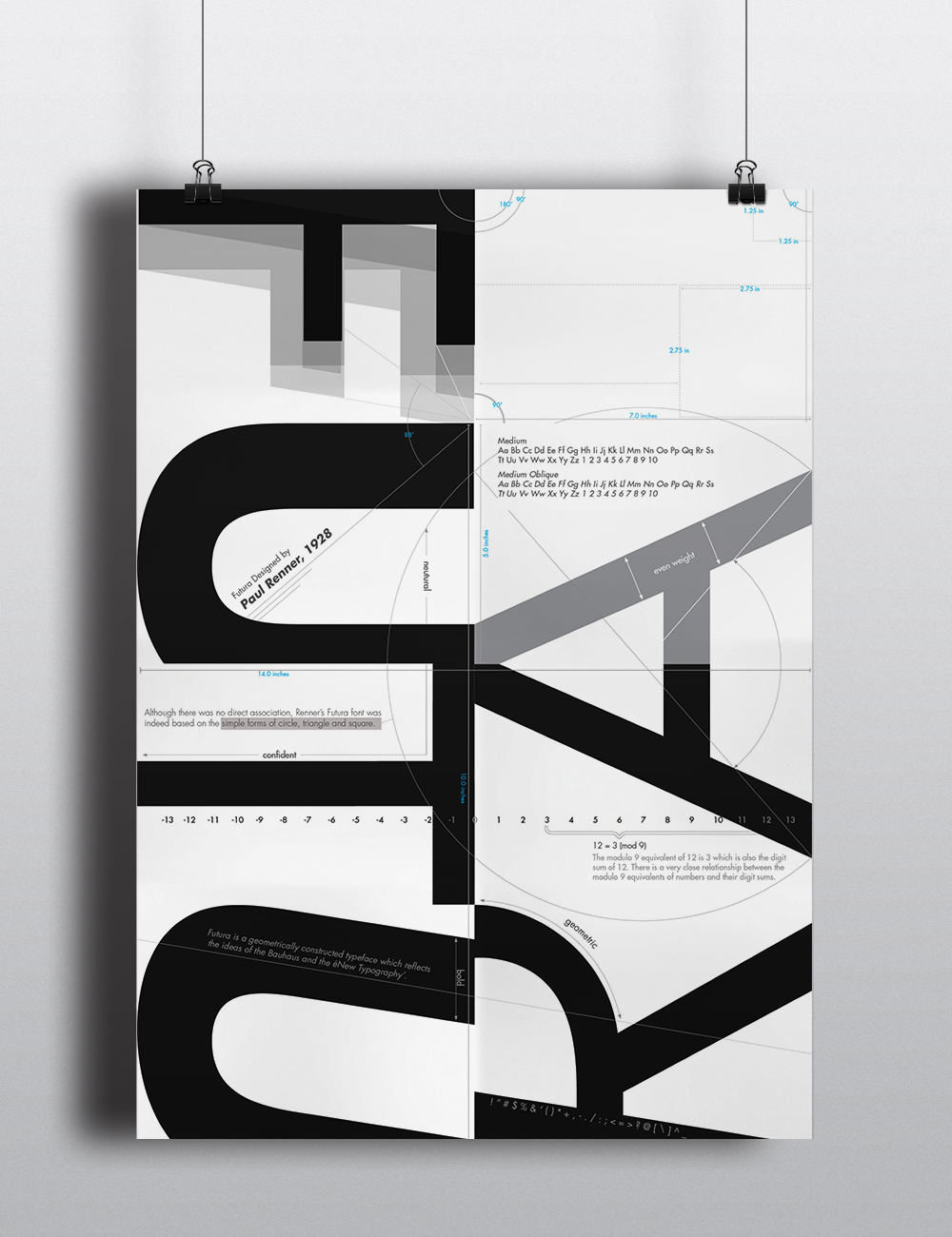 Type Poster: Futura - SCOTT LIAO DESIGN