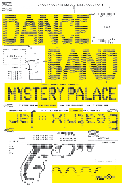 DANCE BAND ASCII POSTER - EMQuinn